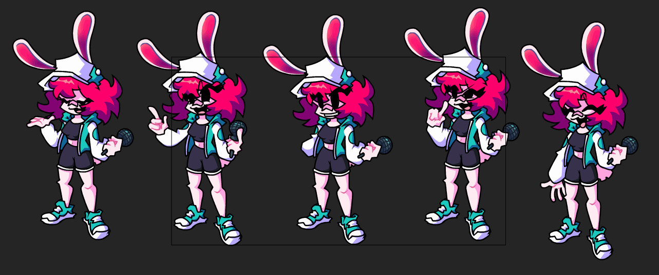 Skarlet Bunny sprite Mod for Friday Night Funkin' | FNF Mods