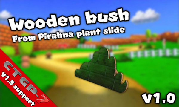 Wooden Bush Mod for Mario Kart 7 | MK7 Mods