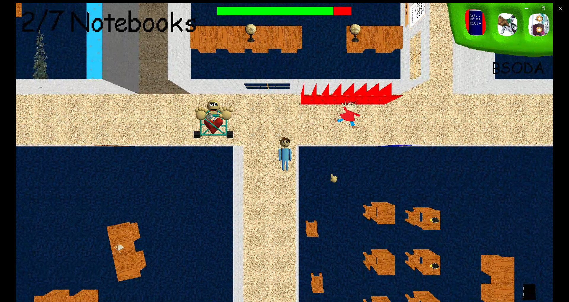 Top Down Baldi Mod for Baldi's Basics | Baldi Mods