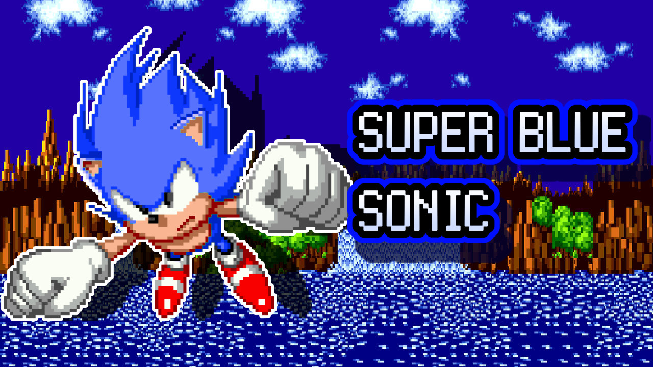 SF: Super Sonic Blue Glitch Mod for Sonic the Hedgehog Forever | S1F Mods