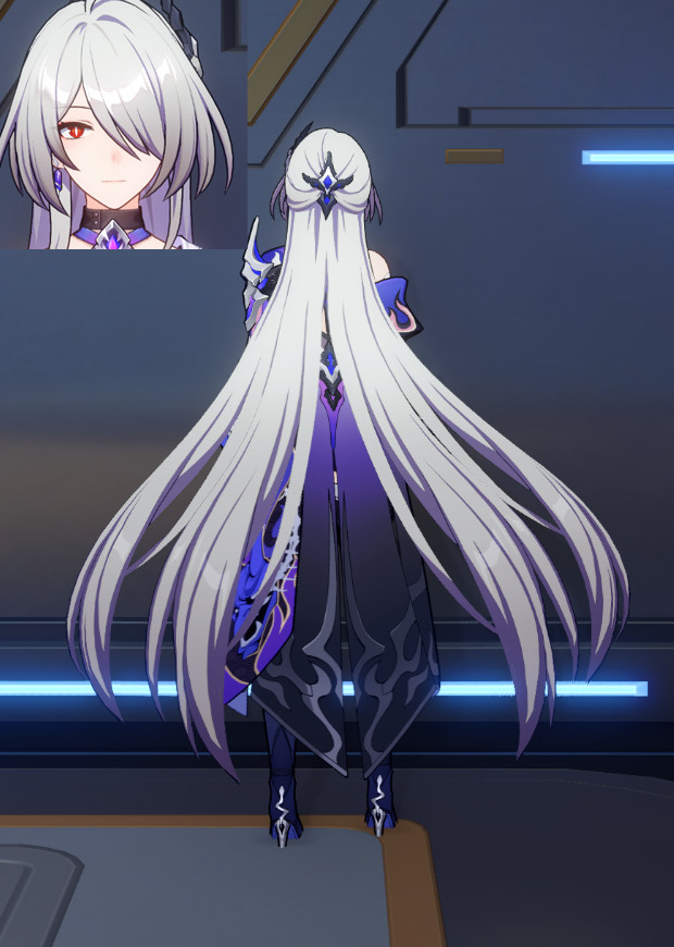 Acheron Hair Options Mod for Honkai Star Rail | HSR Mods