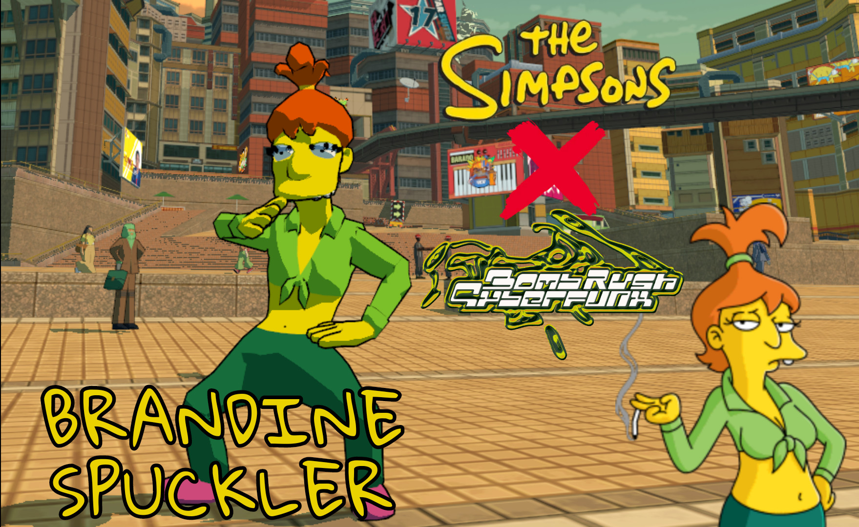 Brandine Spuckler in BRC Mod for Bomb Rush Cyberfunk | BRC Mods