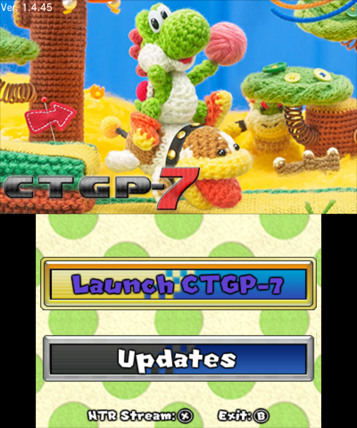 Yoshi woolly world theme Mod for Mario Kart 7 | MK7 Mods
