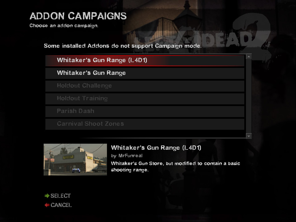 Left 4 Dead 2 - Whitaker's Gun Range Map Mod for Left 4 Dead 2 | L4D2 Mods