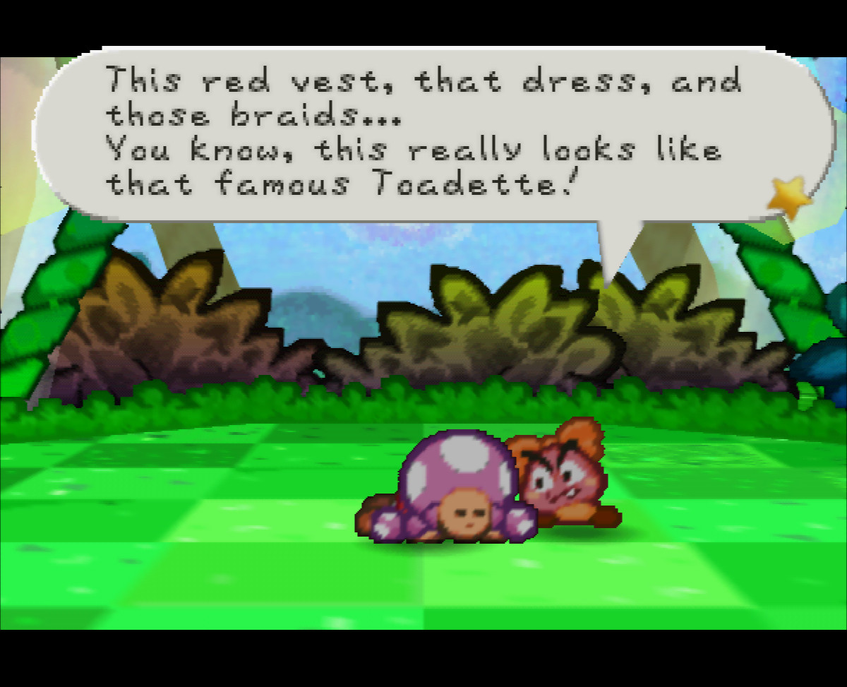 Toadette over Mario Mod for Paper Mario | PM64 Mods