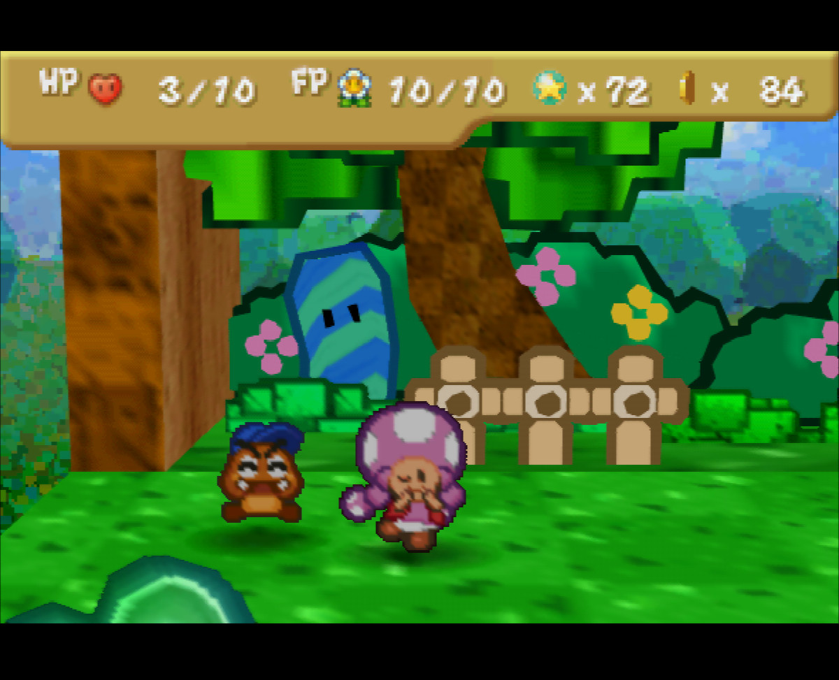 Toadette over Mario Mod for Paper Mario | PM64 Mods