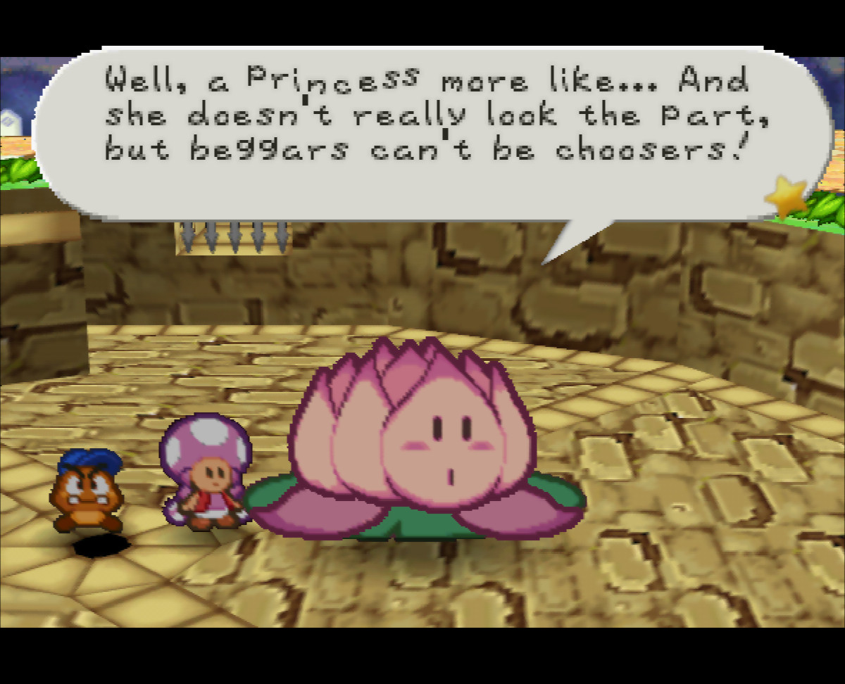 Toadette over Mario Mod for Paper Mario | PM64 Mods