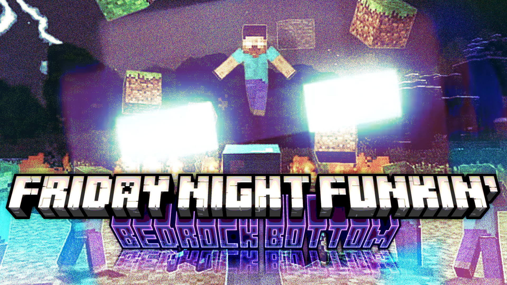 FNF: BEDROCK BOTTOM | VS HEROBRINE Mod for Friday Night Funkin' | FNF Mods
