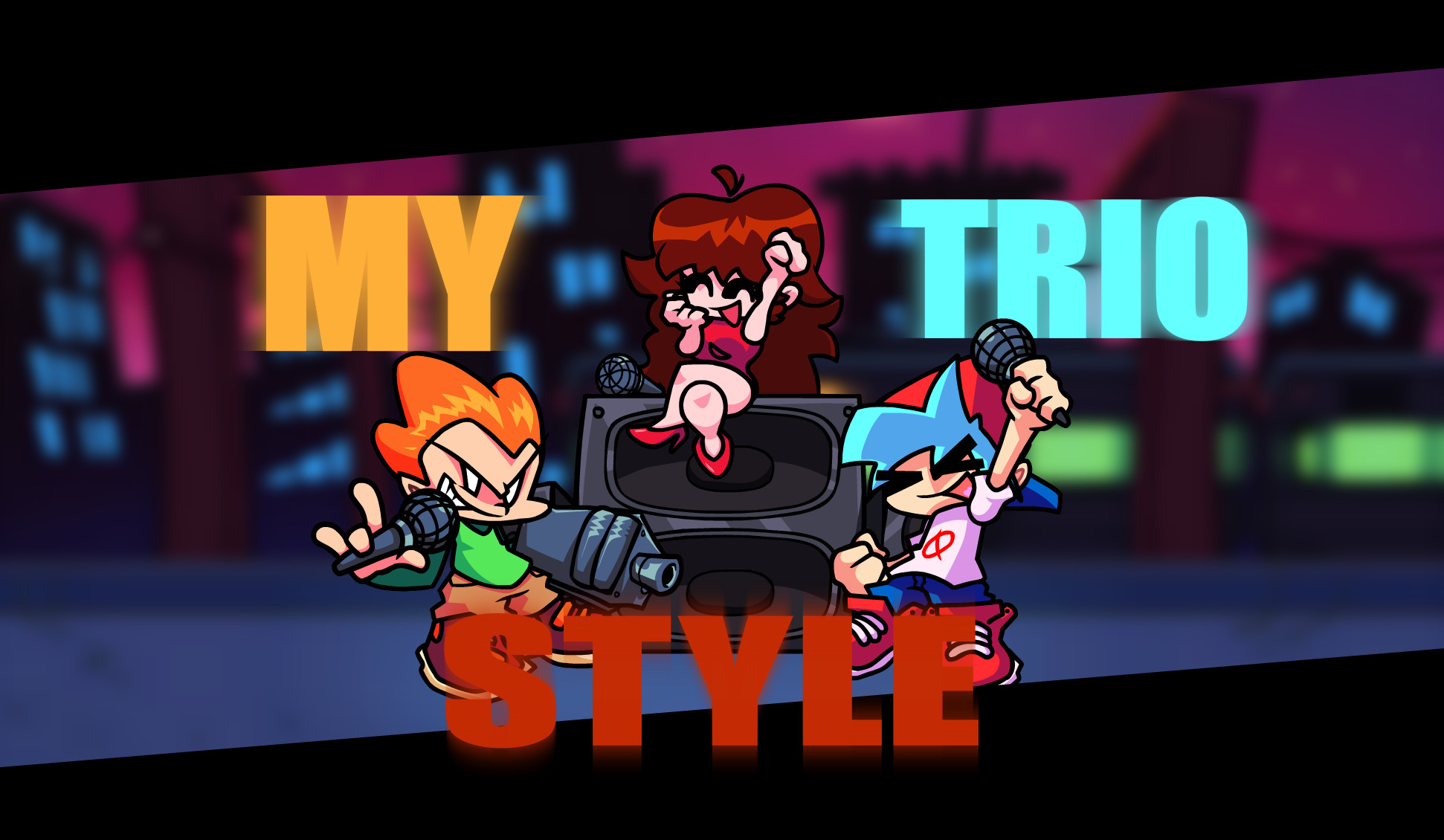 My Trio Style V2.1 + FLAS Mod for Friday Night Funkin' | FNF Mods