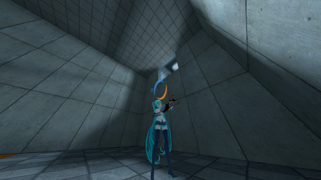 Cell Shaded Hatsune Miku V3 Player Model Mod for Portal | PRTL Mods