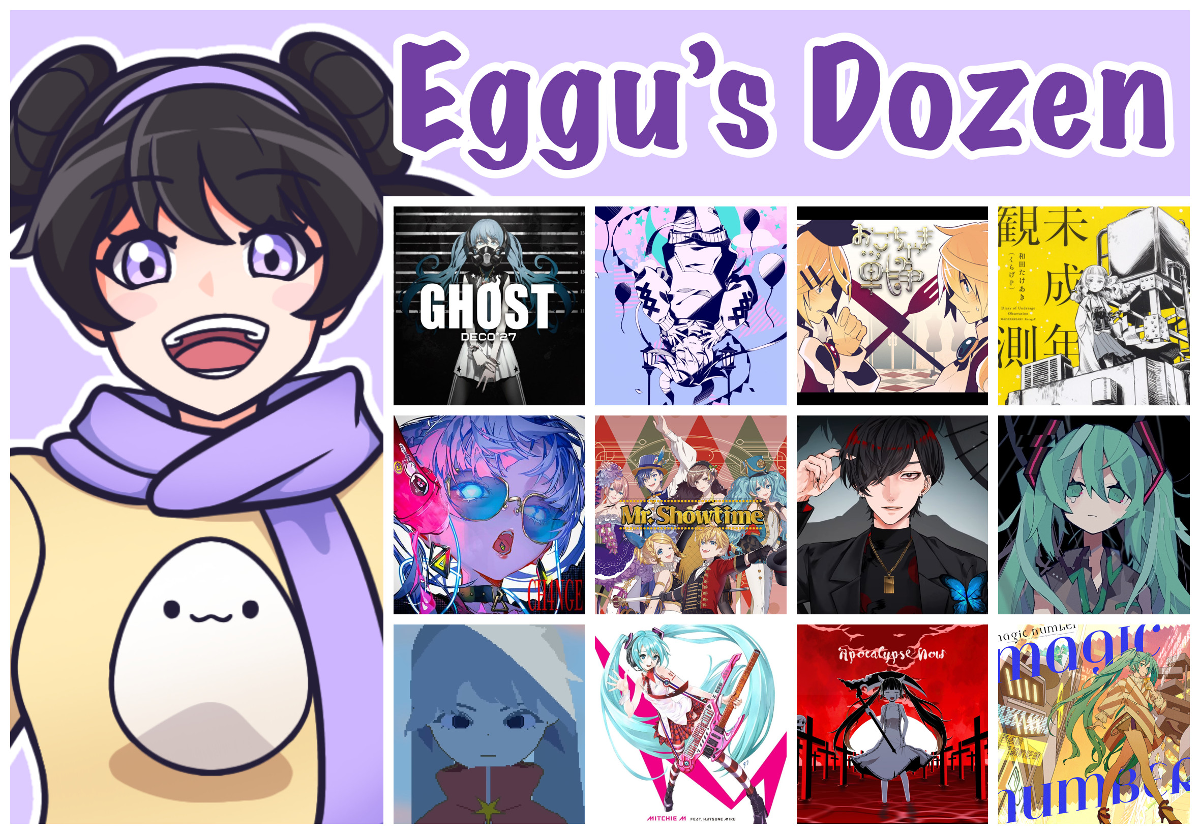 Eggu's Dozen Song Pack Mod for Hatsune Miku: Project DIVA Mega Mix+ | PDMegaMix+ Mods