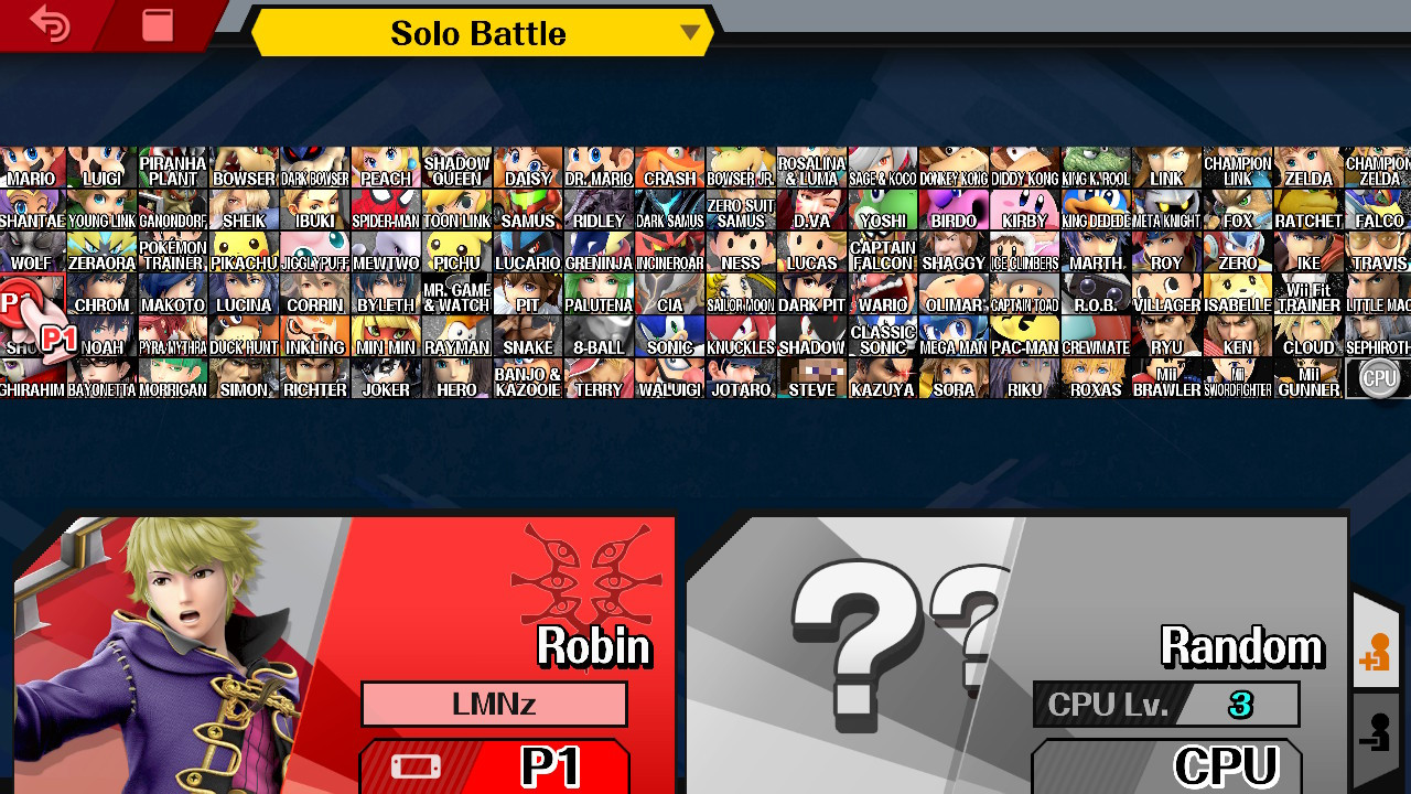 Grima Themed Robin UI Mod for Super Smash Bros. Ultimate | SSBU Mods