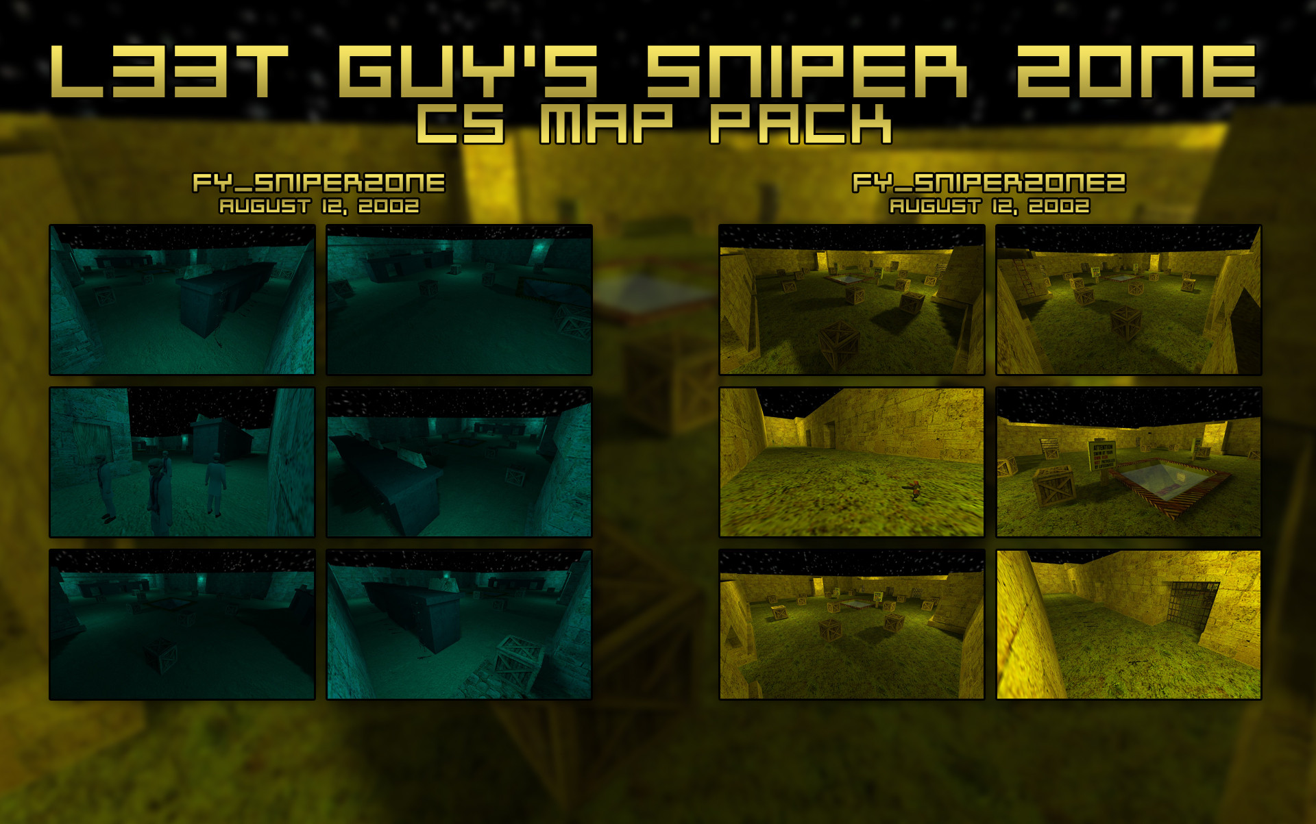 l33t gUy's Sniper Zone Pack Mod for Counter-Strike 1.6 | CS1.6 Mods