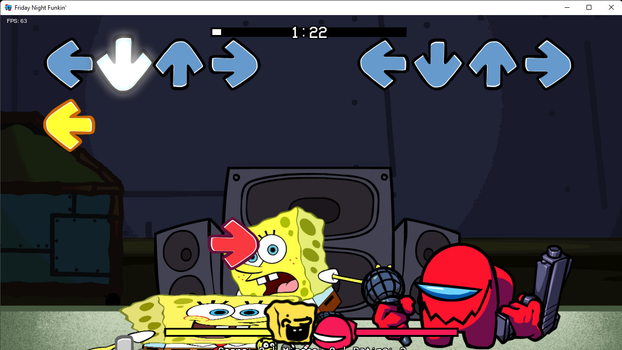 Spong VS Red Impostor Mod for Friday Night Funkin' | FNF Mods
