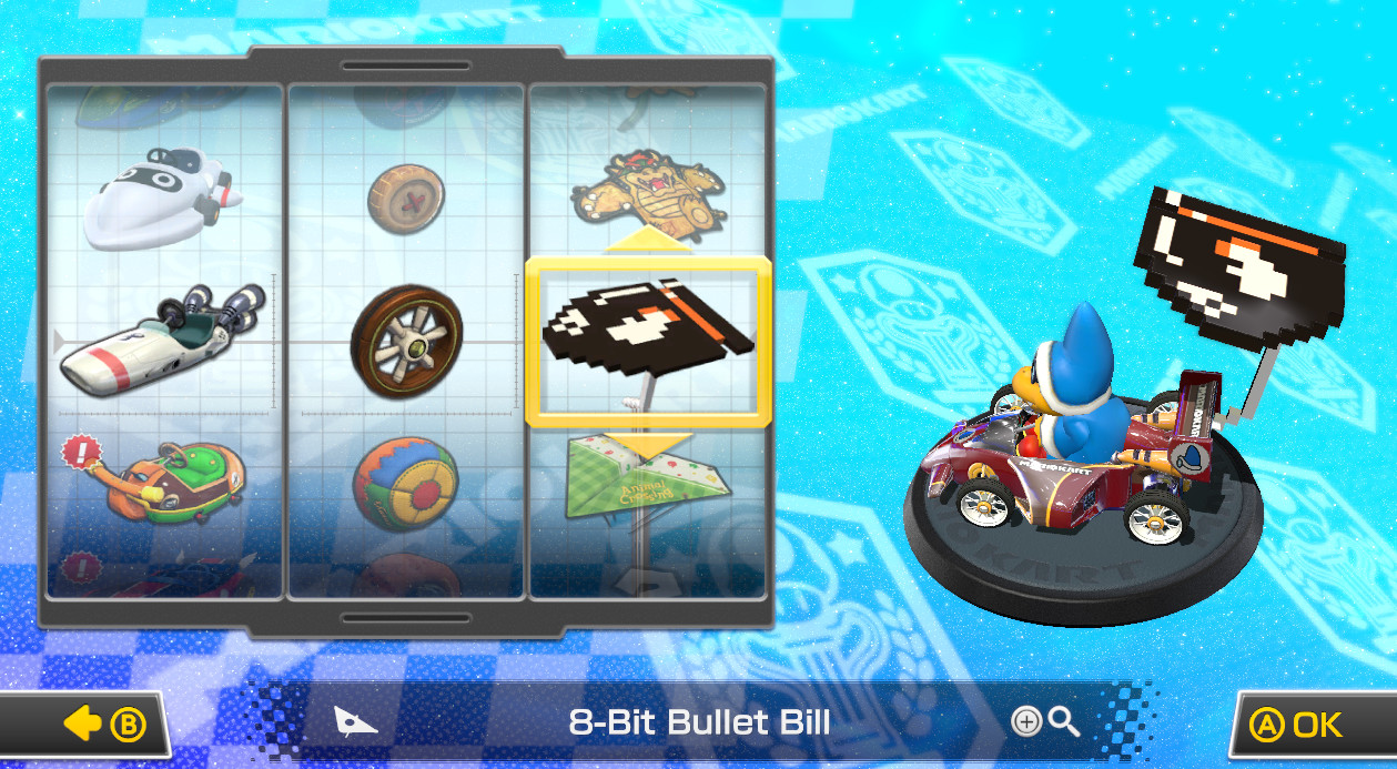 8-Bit Bullet Bill UI Mod for Mario Kart 8 | MK8 Mods