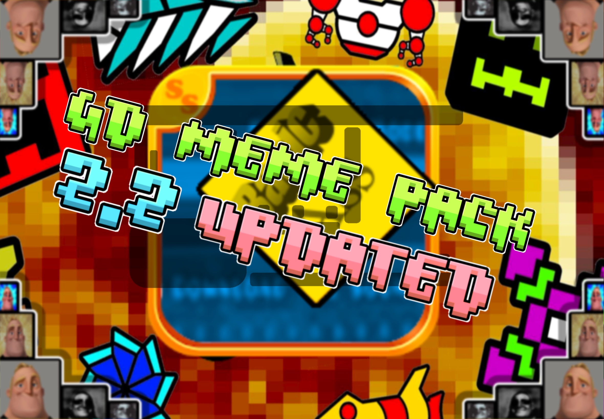 GD Meme Texture Pack (Geography Flash) Mod for Geometry Dash | GD Mods