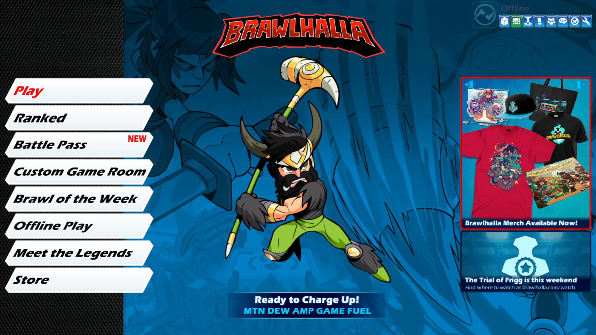 Mountain Dew UI Mod for Brawlhalla | BHalla Mods