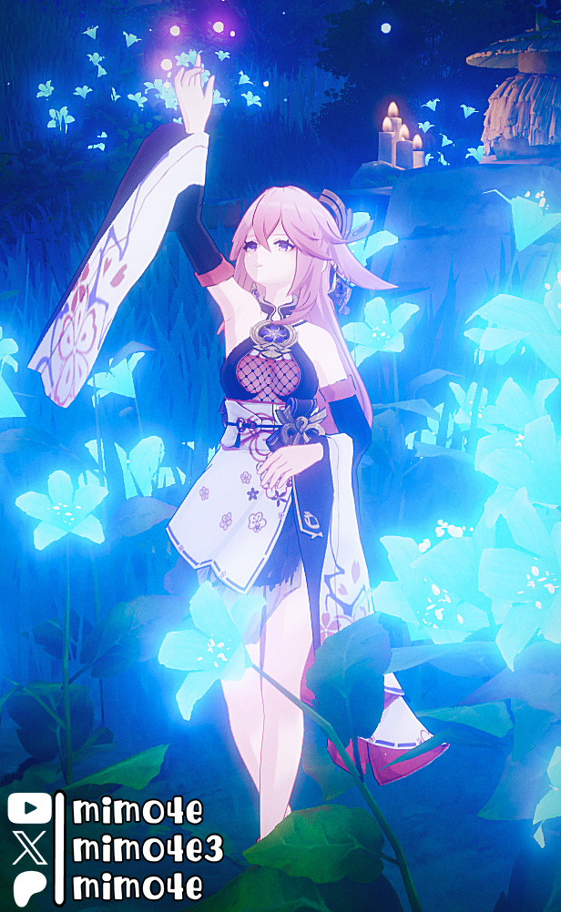 Yae Miko Sakura Kimono Mod for Genshin Impact | GI Mods