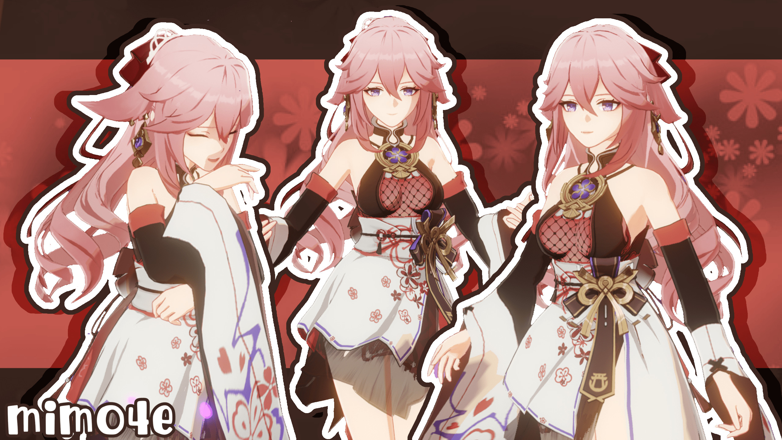 Yae Miko Sakura Kimono Mod for Genshin Impact | GI Mods