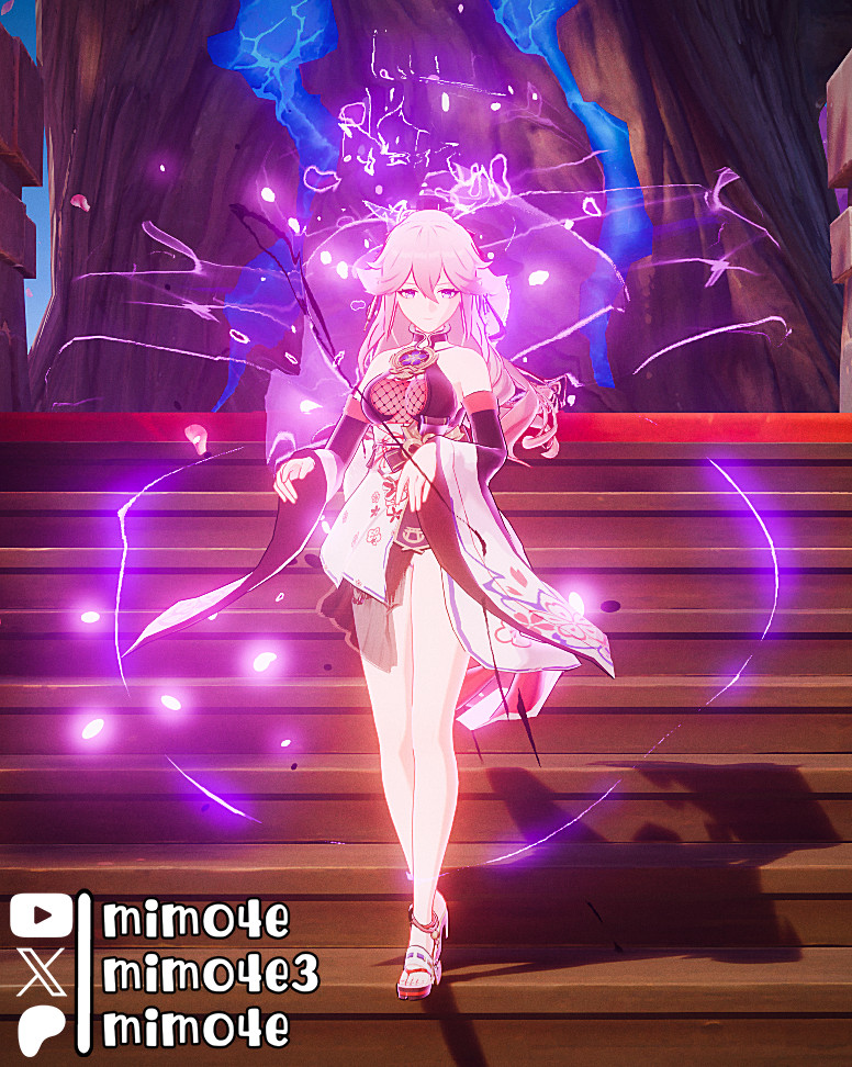 Yae Miko Sakura Kimono Mod for Genshin Impact | GI Mods