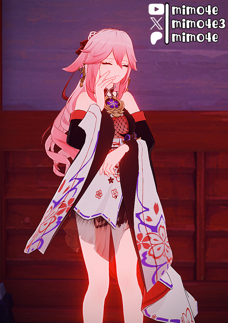 Yae Miko Sakura Kimono Mod for Genshin Impact | GI Mods