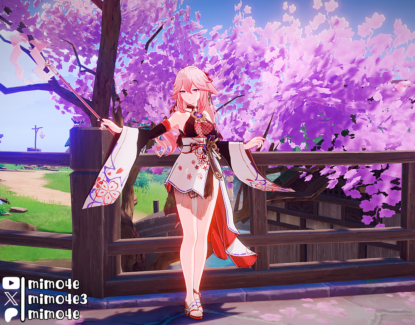 Yae Miko Sakura Kimono Mod for Genshin Impact | GI Mods