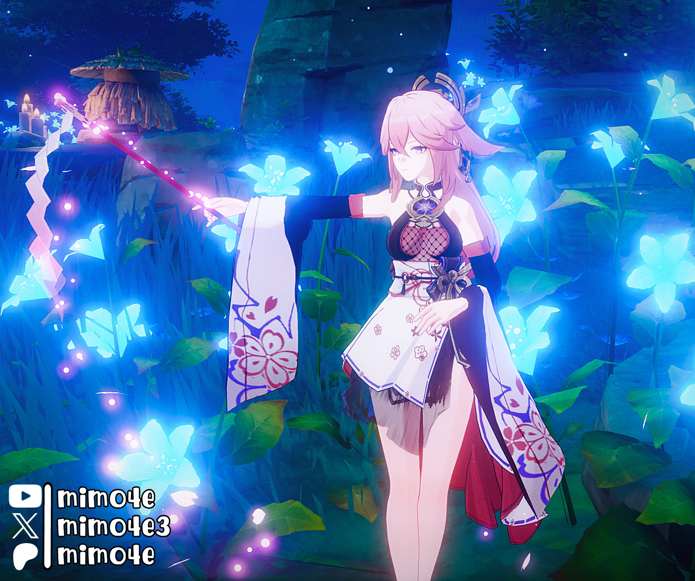 Yae Miko Sakura Kimono Mod for Genshin Impact | GI Mods