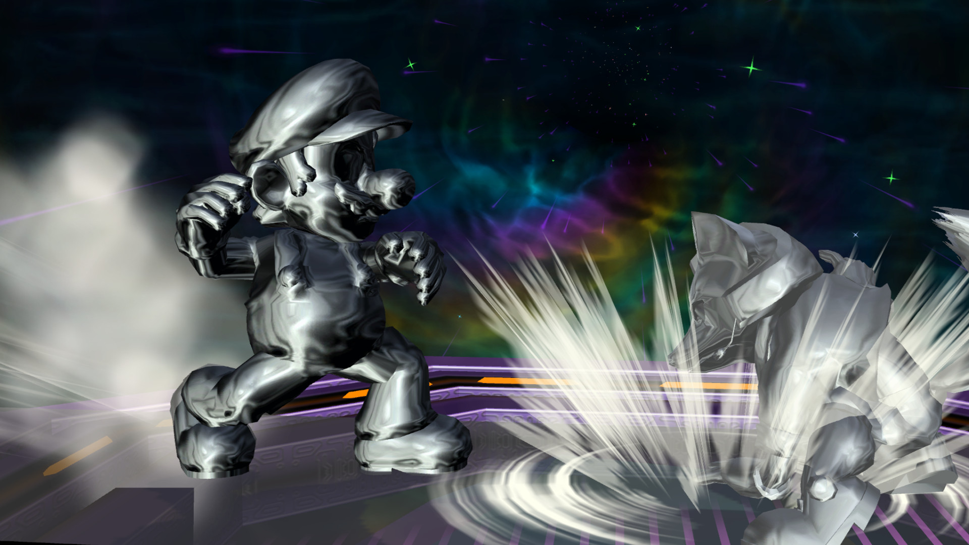 GCN Battlefield (Stars Edit + Rainbow BG) Mod for Super Smash Bros ...