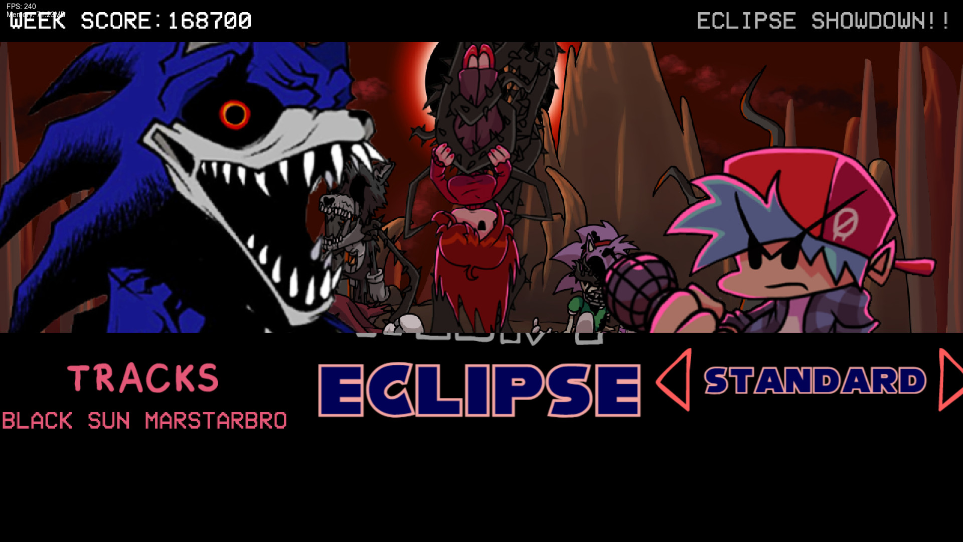 BLACK SUN MARSTARBRO REMIX PLAYABLE Mod for Friday Night Funkin' | FNF Mods