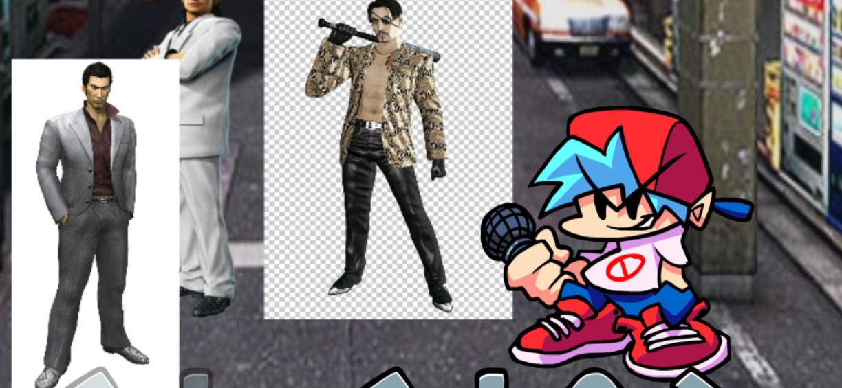 vs kiryu Mod for Friday Night Funkin' | FNF Mods