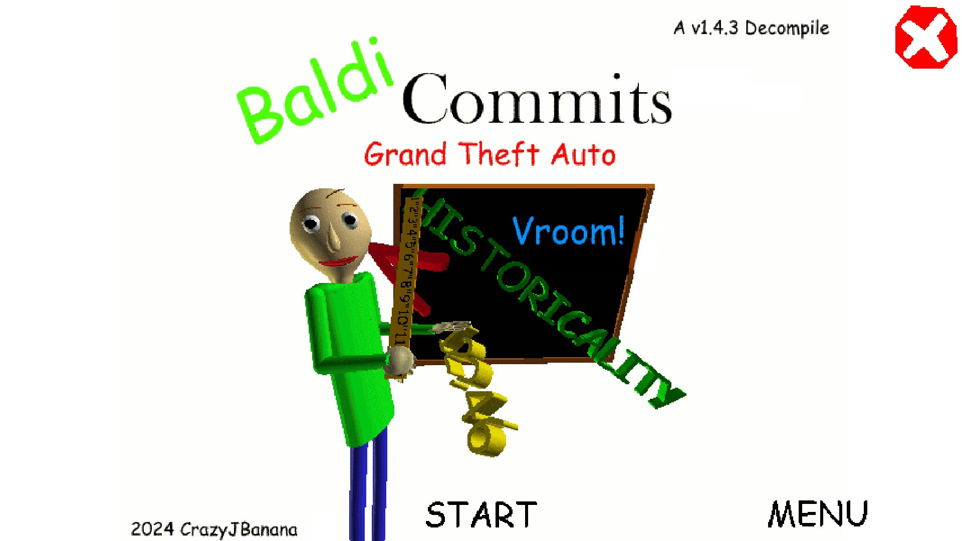 Baldi Commits Grand Theft Auto Mod for Baldi's Basics | Baldi Mods