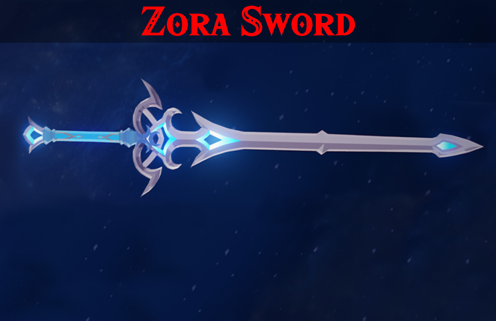 BotW Zora Sword Over Sacrificial Sword Mod for Genshin Impact | GI Mods