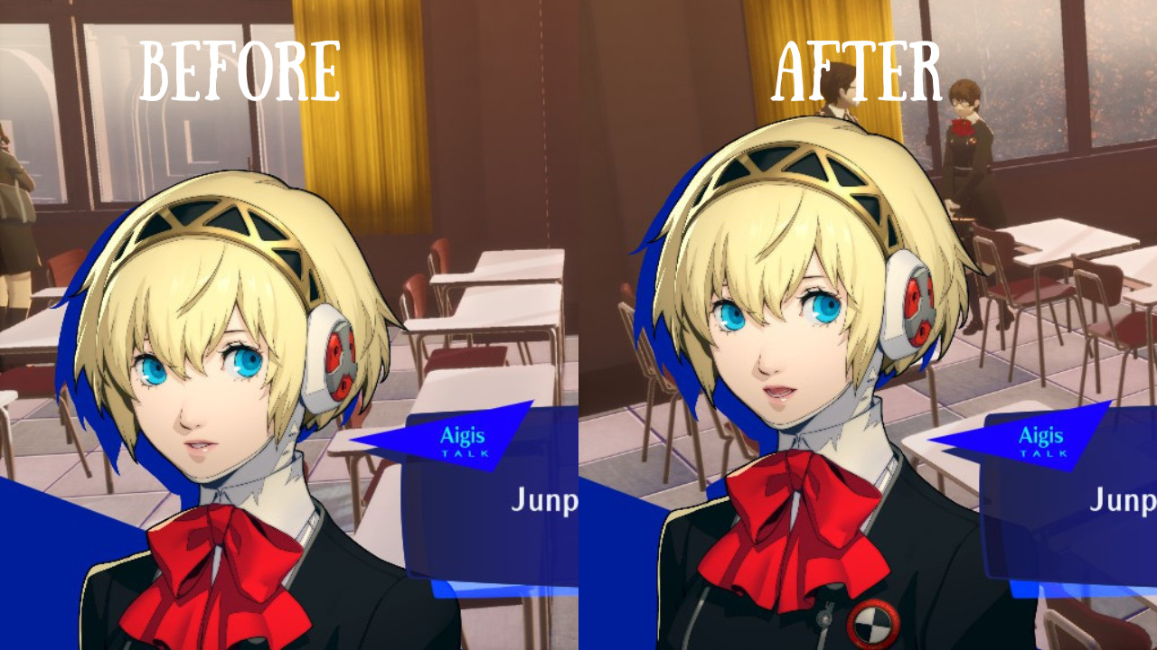 Uncropped character portraits Mod for Persona 3 Reload | P3R Mods