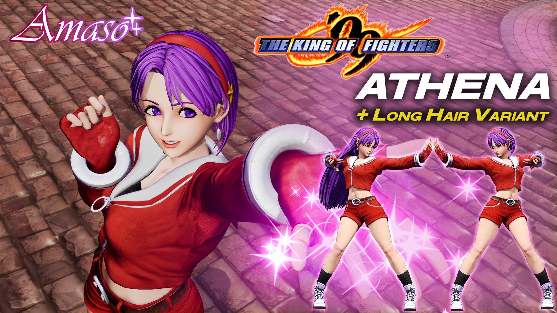 KOF99 Athena (REMAKE UPDATE+ Long Hair Alt) Mod for The King of ...