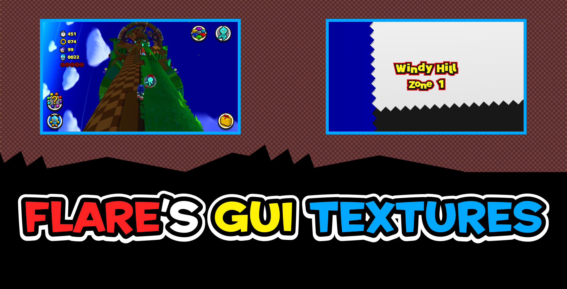 Flare's GUI Textures (HD GUI) Mod for Sonic Lost World | SLW Mods