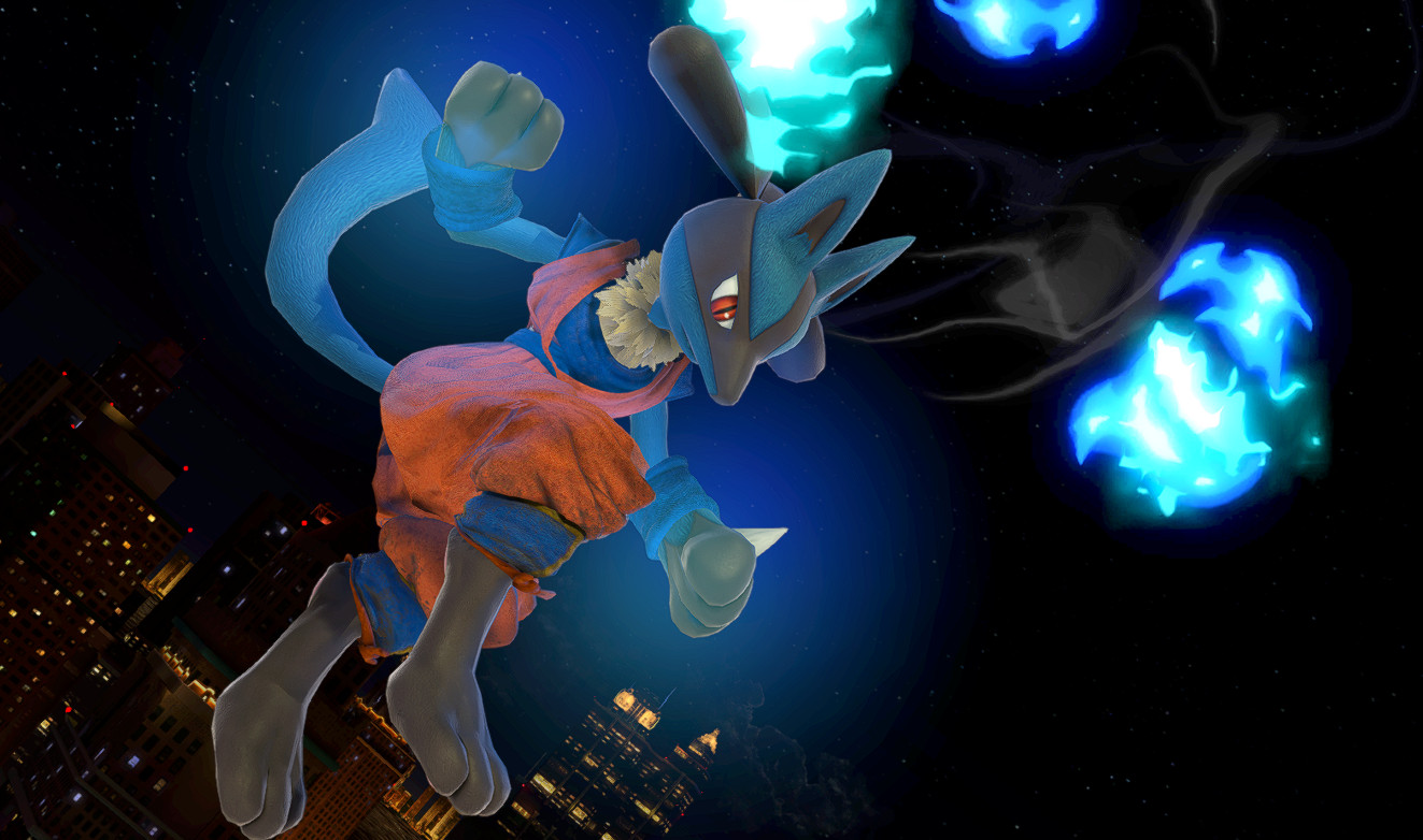 Lucario - Goku Cosplay (Go-kario) Mod for Super Smash Bros. Ultimate ...