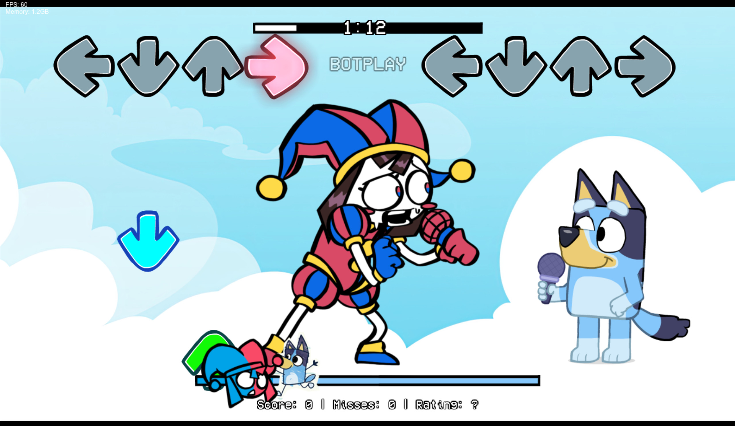 fnf bluey pony girl but everyone sing it by Juni Mod for Friday Night ...