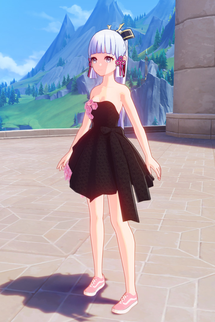 Ayaka Rose Dress Mod for Genshin Impact | GI Mods