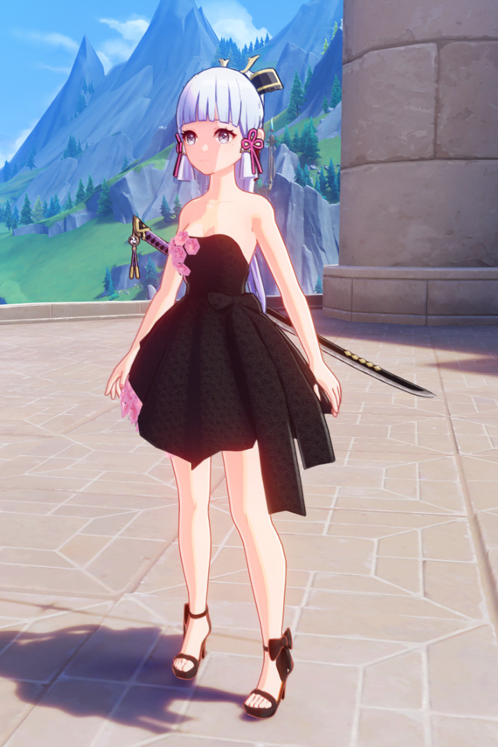 Ayaka Rose Dress Mod for Genshin Impact | GI Mods