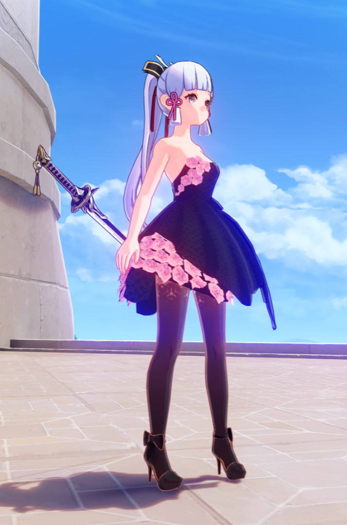 Ayaka Rose Dress Mod for Genshin Impact | GI Mods