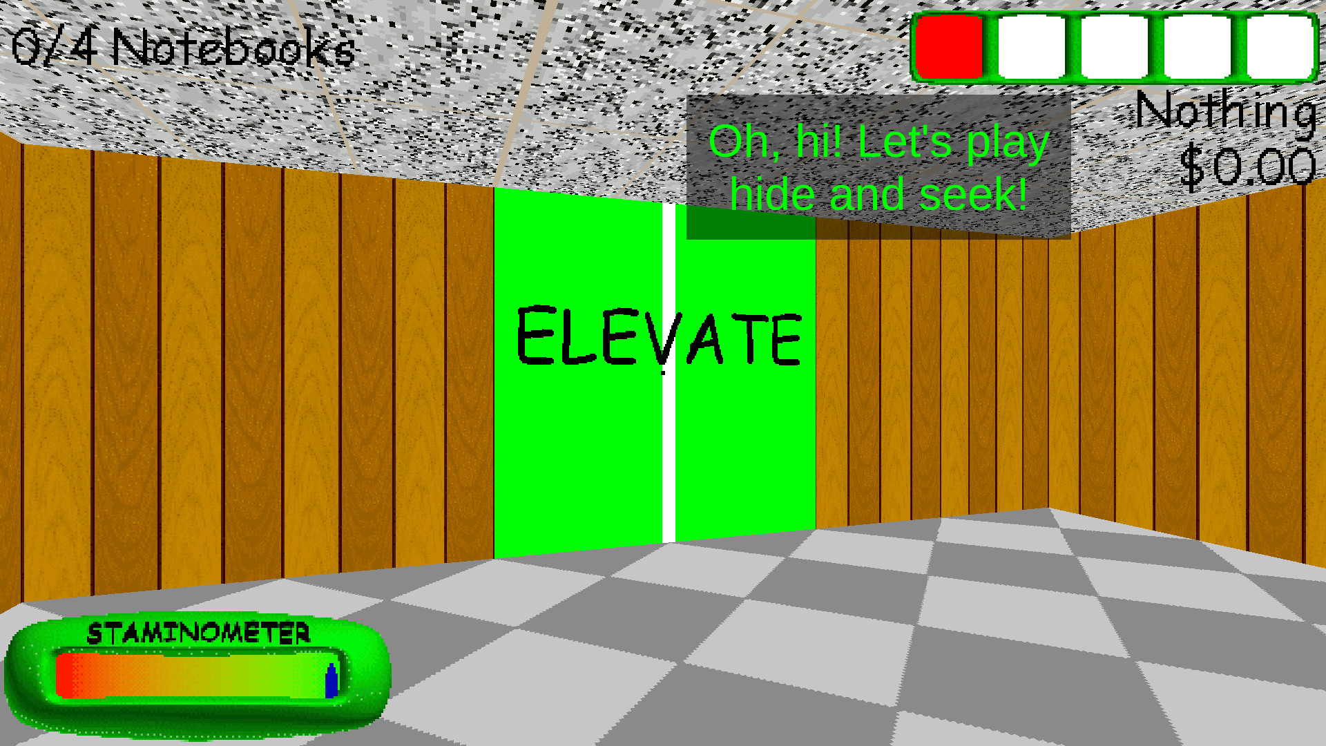 Old Elevator Mod for Baldi's Basics | Baldi Mods