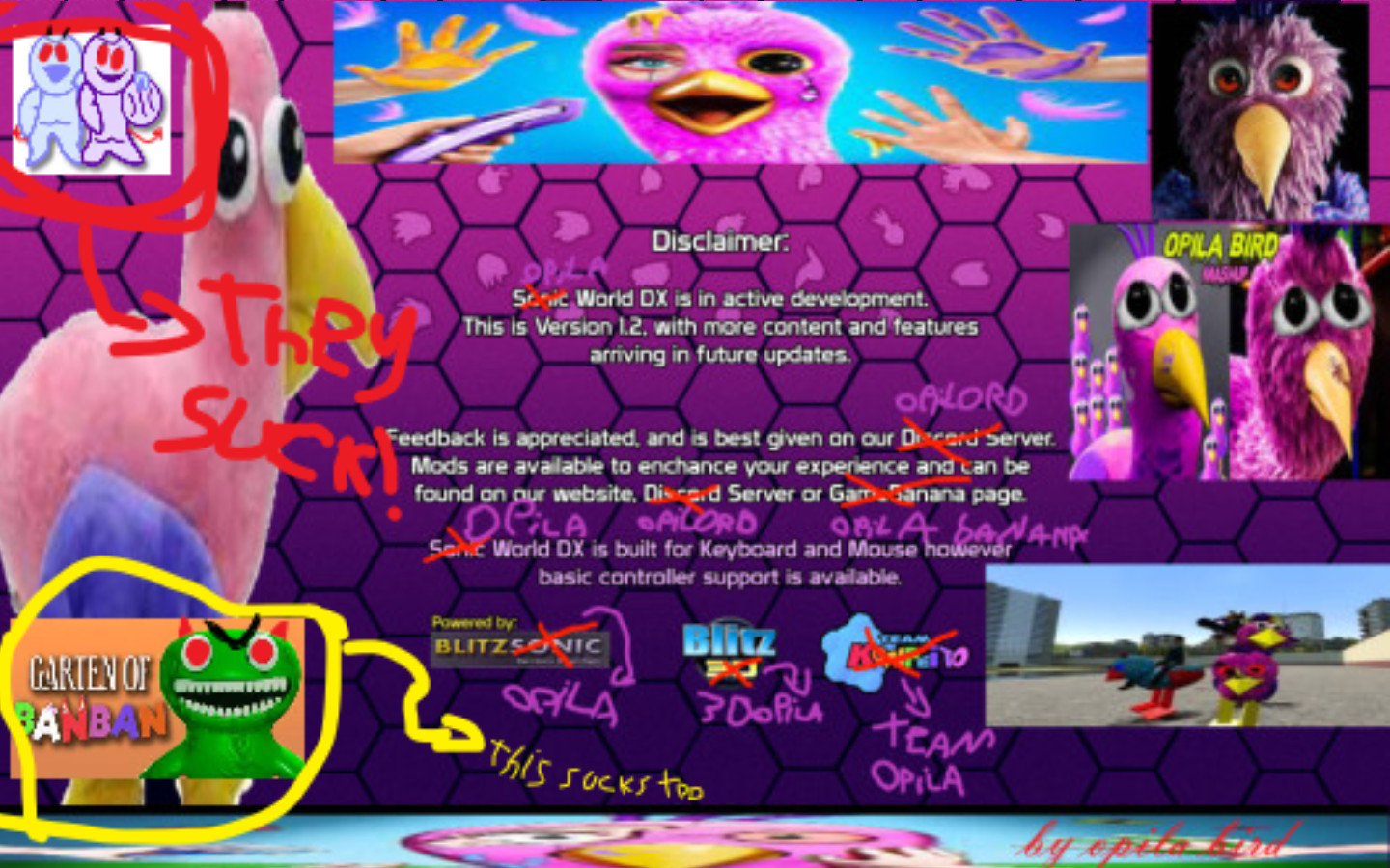 Opila Bird Theme Mod for Sonic World DX | SWDX Mods