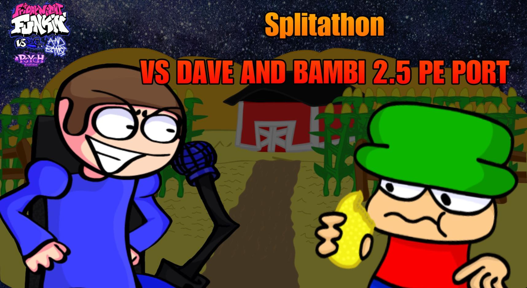 VS Dave And Bambi 2.5 PE Port Mod for Friday Night Funkin' | FNF Mods