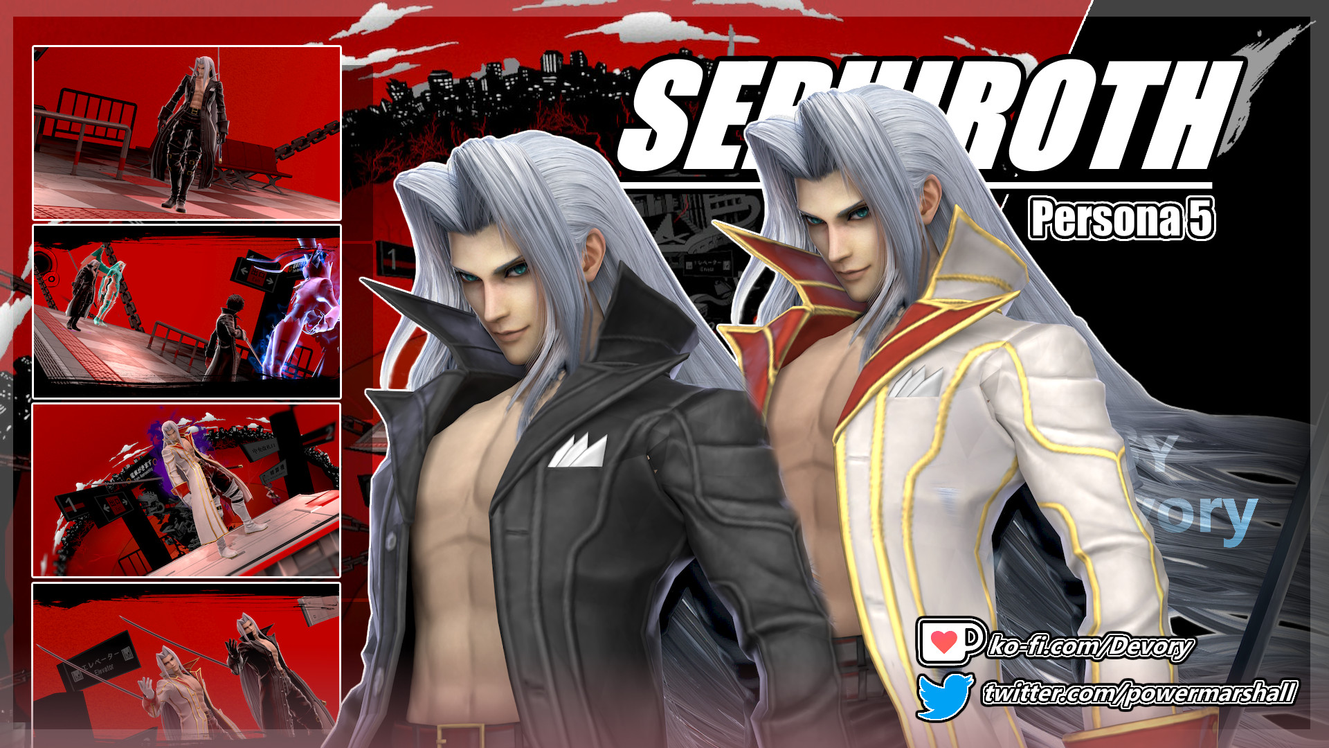 Persona 5 Sephiroth Mod for Super Smash Bros. Ultimate | SSBU Mods