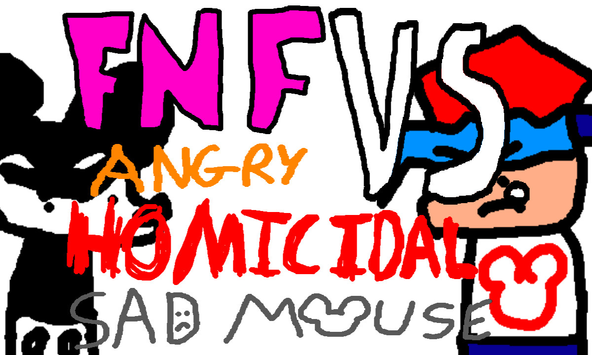 FNF VS. Angry Homicidal Sad Mouse Mod for Friday Night Funkin' | FNF Mods