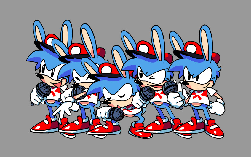 Mobian Bf Skin Fla Mod for Friday Night Funkin' | FNF Mods