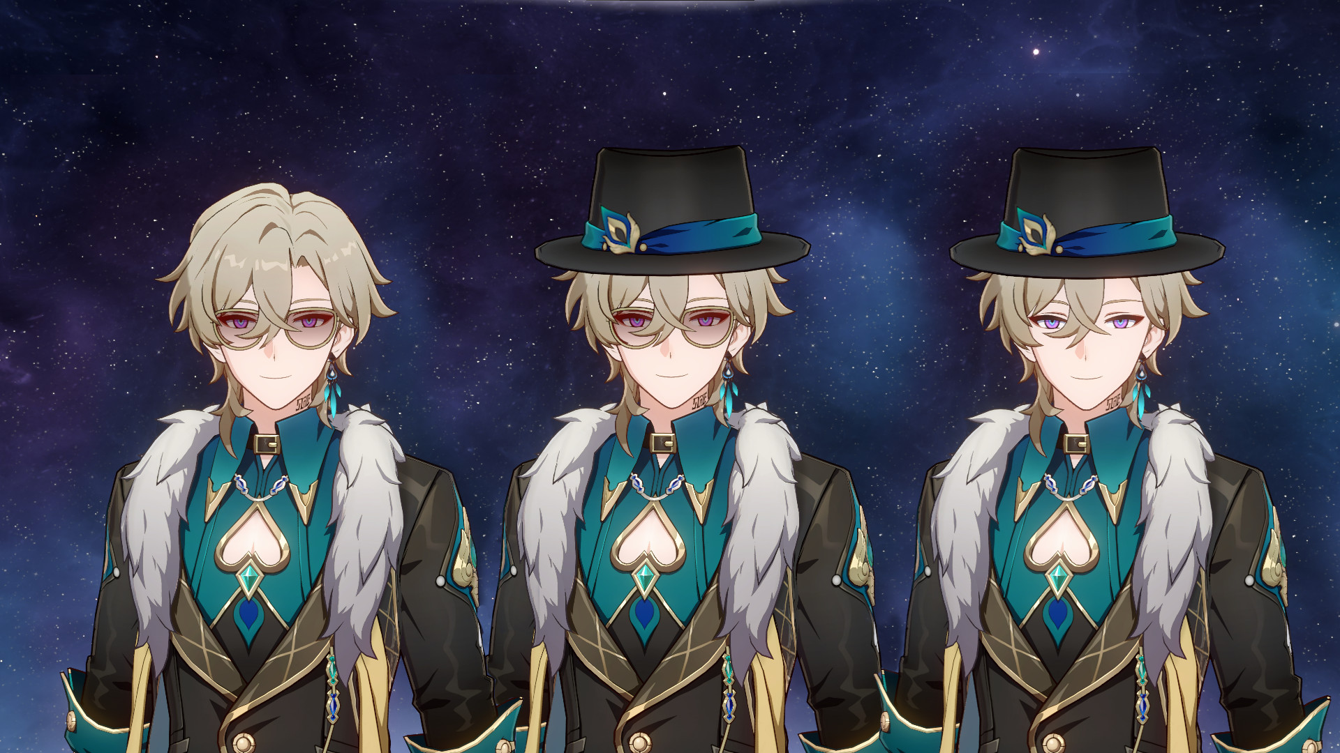 Aventurine hat and glasses toggle Mod for Honkai Star Rail | HSR Mods