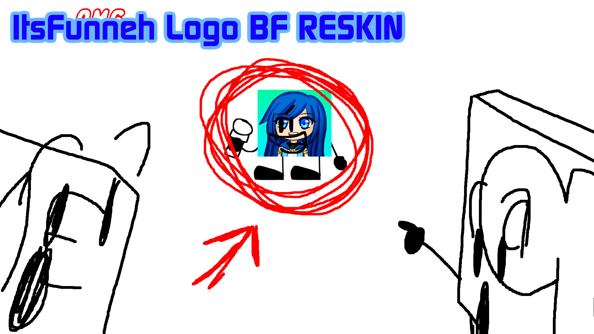 ItsFunneh Logo and KREW Logos BF and GF reskin Mod for Friday Night ...