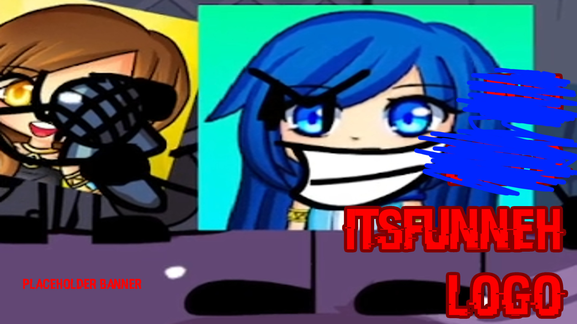 ItsFunneh Logo and KREW Logos BF and GF reskin Mod for Friday Night ...