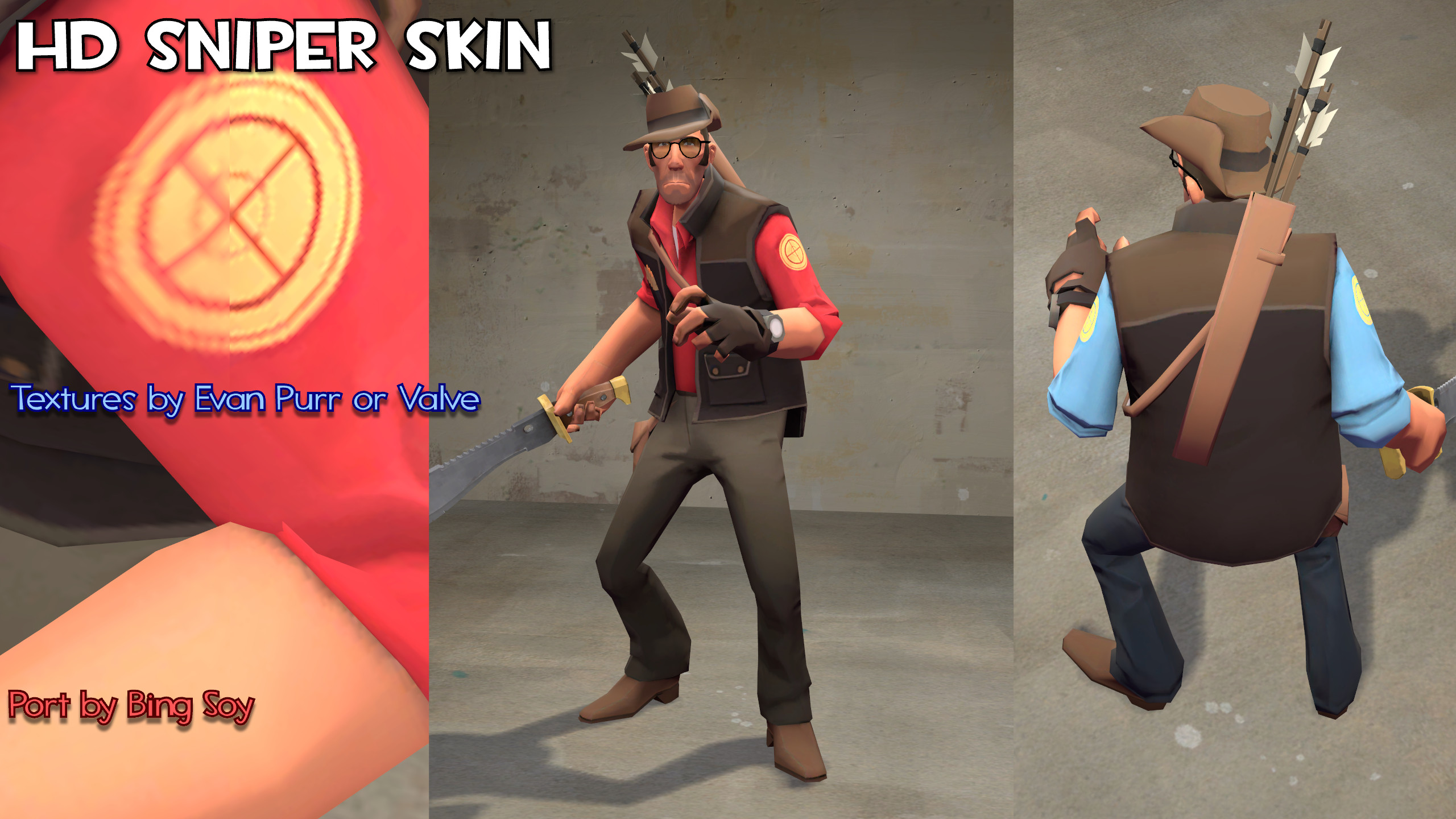 HD Sniper skin Mod for Team Fortress 2 | TF2 Mods